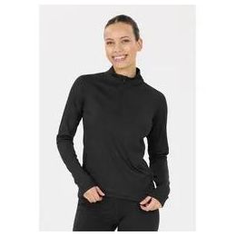 Funktionsshirt Endurance "Peipah", Herren, Gr. 40, schwarz, 82% Polyester, 18% Elasthan, unifarben, normal, hoch geschlossener Ausschnitt, Shirts Funktionsshirt, mit 4-Wege-Stretch f&uuml;r viel Bewegungsfreiheit