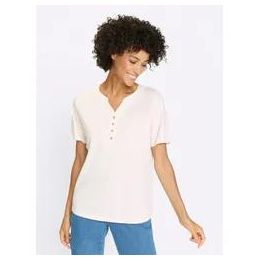 Kurzarmshirt Classic Basics "Kurzarm-Shirt", Damen, Gr. 50, ecru, 100% Baumwolle, unifarben, Rundhals, Shirts