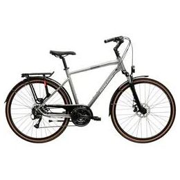 Trekkingrad KROSS "KROSS Trekkingrad 28" Trans 3.0 ULT.RA silver 24 G&auml;nge" Gr. 53, silberfarben, schwarz, Fahrr&auml;der, Herren, 53cm, 28 Zoll (71,12cm) hinten: 28 Zoll (71,12cm)