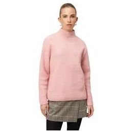 Strickpullover Zero "Damen mit Stehkragen", Damen, Gr. 38, rose melange, Strick, Obermaterial: 58% Polyester, 30% Polyacryl, 10% Wolle, 2% Elasthan, unifarben, lang, eng, Pullover Strickpullover, Plain/ohne Details