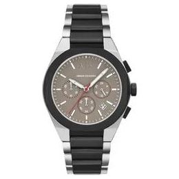 Giorgio Armani Chronograph ARMANI EXCHANGE "SYNC", schwarz, edelstahlfarben, Armbanduhren, Herren, Chronograph, Quarzuhr, Armbanduhr, Herrenuhr, Edelstahlarmband, analog, Tag