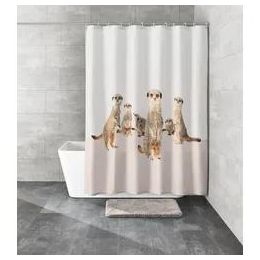 Duschvorhang Kleine Wolke "Surie", beige, B:180cm H:200cm, Polyester, Duschvorh&auml;nge