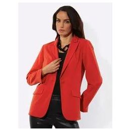 CR&Eacute;ATION L Jackenblazer CREATION L "Blazer", Damen, Gr. 42, rot, 63% Polyester, 34% Viskose, 3% Elasthan, Blazer