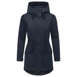 Parka Ragwear "Alysa", Damen, Gr. XXL (44), navy, Obermaterial: 100% Polyester. Innenfutter: 100% Polyester, tailliert Po-bedeckend, hoch geschlossener Ausschnitt, &Auml;rmel ohne &Auml;rmelschlitz normaler Saum, Jacken Parka, stylische Damen &Uuml;bergangsjacke mit Taillenzugband