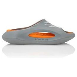 Strandschuh Plein Sport "Flache Gummisandalen", Damen, Gr. 40-41, Normalschaft, orange (8610, orange fluo, grau), Schuhe Strandschuh