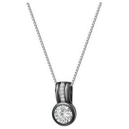 Kette mit Anh&auml;nger Celesta, wei&szlig;, Halsketten, Damen, 45cm, Silber 925 (Sterlingsilber), L: 42 B: 10mm, gl&auml;nzend, B:10mm