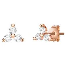 Glanzst&uuml;cke M&uuml;nchen Paar Ohrstecker GLANZST&Uuml;CKE M&Uuml;NCHEN "Set: GSM197", rosa (ros&eacute;gold, wei&szlig;), Ohrringe, Damen, 4,4,mit Zirkonia, Silber 925 (Sterlingsilber), aus Sterling Silber