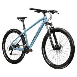 Mountainbike KROSS "KROSS Mountainbike Hardtail 27,5" Hexagon 4.0 blau 16 G&auml;nge" Gr. 38, blau, schwarz, Fahrr&auml;der, Herren, 38cm, 27,5 Zoll (69,85cm) hinten: 27,5 Zoll (69,85cm)