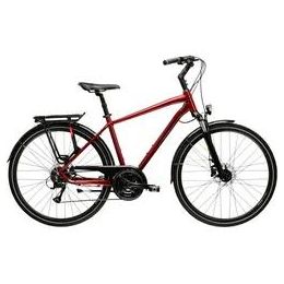 Trekkingrad KROSS "Herren-Trekkingrad 28" Trans 4.0 Rot 24 G&auml;nge" Gr. 48, rot, schwarz, Fahrr&auml;der, Herren, 48cm, 28 Zoll (71,12cm) hinten: 28 Zoll (71,12cm)