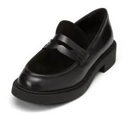 Marc O'Polo Loafer MARC O'POLO "aus Leder-Mix: glatt und Velours", Damen, Gr. 39, schwarz, Obermaterial: 100% Leder (Rind), unifarben, Schuhe Loafer