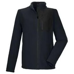 Fleecejacke Killtec "KOW 105 MN FLC JCKT", Herren, Gr. M, schwarz, Obermaterial: 100% Polyester;Obermaterial 2: 100% Polyester;Futter: 100% Polyester, Jacken Fleecejacke, Sherpa Fleecejacke: warm, bequem, Kinnschutz, verschlie&szlig;bare Taschen
