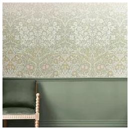 Vliestapete "Blackthorn", bunt (beige), B:10m L:2,5m, Vlies, WILLIAM MORRIS AT HOME, Tapeten, Designer Tapete, 10mx52cm (ca. 5m2)