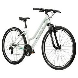 Crossrad KROSS "Crossrad Damen 28" Evado 2.0 mint 21 G&auml;nge" Gr. 43, gr&uuml;n, schwarz, Fahrr&auml;der, Damen, 43cm, 28 Zoll (71,12cm) hinten: 28 Zoll (71,12cm)