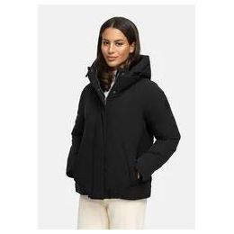Winterjacke Marikoo "Yeminaa", Damen, Gr. L, schwarz, Obermaterial: 100% Polyester; Futter: 100% Polyester; Wattierung: 100% Polyester; &Auml;rmelfutter: 100% Polyester, Jacken Winterjacke, warm f&uuml;r den Winter - hinten l&auml;nger geschnitten