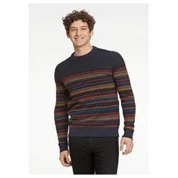 Strickpullover LINDBERGH "LINDBERGH Strickpullover", Herren, Gr. M, navy, Obermaterial: 50% Polyacryl, 30% Nylon, 20% Wolle, Pullover Strickpullover