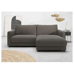 Ecksofa Home Affaire "Ecksofa Jiro, L-Form, gro&szlig;e Sitztiefe, Breite 226 cm", mocca, B:226cm H:85cm T:190cm, 85% Polyester, 15% Viskose, Sofas, Ecksofa, lose Sitz- & R&uuml;ckenkissen, weicher Polsteraufbau, komfortabel & modern
