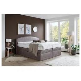 Boxspringbett "Madeira", grau, B:195cm L:210cm, Westfalia Schlafkomfort, Komplettbetten, Boxspringbett