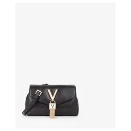 Umh&auml;ngetasche Valentino BAGS "FLAP BAG STELLA", Damen, Gr. B/H/T: 23cm x 15,5cm x 8cm, schwarz, Lederimitat, Taschen Umh&auml;ngetasche, Damen Schultertasche, Handtasche mit wertigem V-Schmuckelement