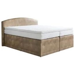 Boxspringbett "Madeira", beige, B:215cm L:210cm, Westfalia Schlafkomfort, Komplettbetten, Boxspringbett