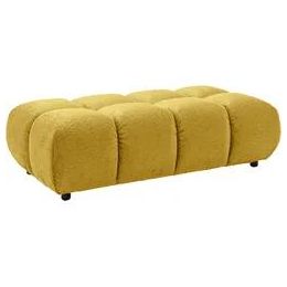 Polsterhocker Home Affaire "Cozy Bubble, mit eleganter Steppung, weich gepolstert, 143x73 cm", mais, B:143cm H:41cm T:73cm, 100% Polyester, Hocker, Polsterhocker, passend zum Sofa und dem drehbaren Sessel der Graceland-Serie