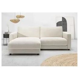Ecksofa Home Affaire "Ecksofa Jiro, L-Form, gro&szlig;e Sitztiefe, Breite 226 cm", nature, B:226cm H:85cm T:190cm, 100% Polyester, Sofas, Ecksofa, lose Sitz- & R&uuml;ckenkissen, weicher Polsteraufbau, komfortabel & modern