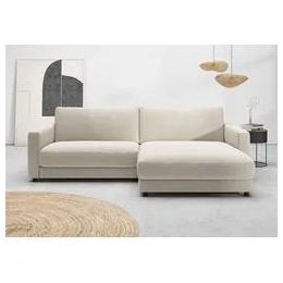 Ecksofa Home Affaire "Ecksofa Jiro, L-Form, gro&szlig;e Sitztiefe, Breite 265 cm", taupe, B:265cm H:85cm T:190cm, 100% Polyester, Sofas, Ecksofa, lose Sitz- & R&uuml;ckenkissen, weicher Polsteraufbau, komfortabel & modern