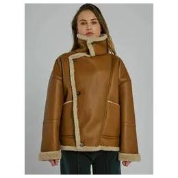 Outdoorjacke NORR "NORR Jacket Hanny", Damen, Gr. M/L, cognac, Obermaterial: 100% Polyester, Jacken Outdoorjacke