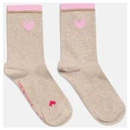 LIEBLINGSST&Uuml;CK Langsocken LIEBLINGSST&Uuml;CK "KellyEP - 3er Pack Regular Socken", Damen, Gr. 35-38, beige, Baumwolle, Elasthan, Polyamid, metallisierte Fasern, normal, Socken, mit Baumwoll-Anteil