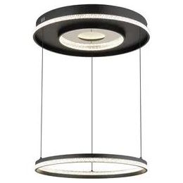 Globo LIGHTING H&auml;ngeleuchte "MARSH", schwarz matt, &Oslash; 60cm H: 120cm, 1 Stk., Leuchten, H&auml;ngelampe Esszimmer-Leuchte Esstischleuchte Wohnzimmer, H&auml;ngeleuchte