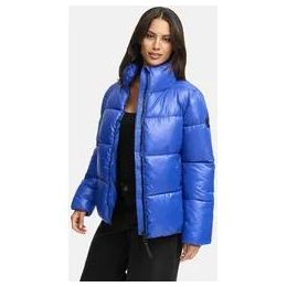 Winterjacke Marikoo "Hazalee", Damen, Gr. M, galaxy blau, Obermaterial: 100% Polyester; Futter: 100% Polyester; Wattierung: 100% Polyester; &Auml;rmelfutter: 100% Polyester, Jacken Winterjacke, mit leicht gl&auml;zendem Obermaterial und hohem Kragen
