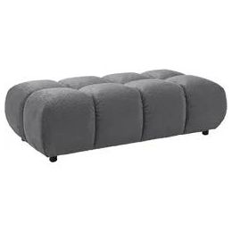 Polsterhocker Home Affaire "Cozy Bubble, mit eleganter Steppung, weich gepolstert, 143x73 cm", grau, B:143cm H:41cm T:73cm, 100% Polyester, Hocker, Polsterhocker, passend zum Sofa und dem drehbaren Sessel der Graceland-Serie