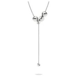 Y-Kette Liebeskind Berlin "Schmuck Geschenk Edelstahl Halskette Steel Ball", silberfarben, Halsketten, Damen, Edelstahl, L: 42 B: 7,5mm, B:7,5mm