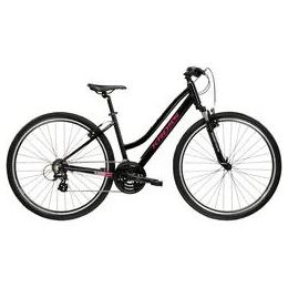 Crossrad KROSS "Crossrad Damen 28" Evado 2.0 schwarz 21 G&auml;nge" Gr. 48, schwarz, schwarz, Fahrr&auml;der, Damen, 48cm, 28 Zoll (71,12cm) hinten: 28 Zoll (71,12cm)