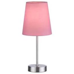 JUST LIGHT Tischleuchte "HEINRICH", rosa, 1, &Oslash; 1,4cm, 1 Stk., Leuchten, ExklusiveE14, Schalter, Schnurschalter, Tischleuchte