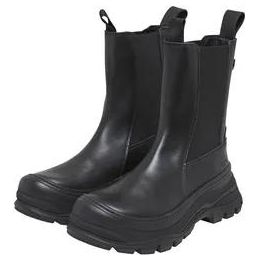 Stiefel Buffalo "Buffalo Buffalo roam chelsea", Damen, Gr. 41, schwarz, Leder, unifarben, Schuhe Stiefel