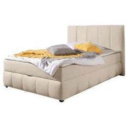 Boxbett OTTO HOME "Hartley inkl. Bettkasten und Topper, auch in &Uuml;berl&auml;nge erh&auml;ltlich", beige, B:152cm L:230cm, Komplettbetten, wahlweise mit Bonnell- oder TTFK-Matratze in H2, H3 o. H4 erh&auml;ltlich
