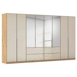 Dreht&uuml;renschrank OTTO HOME "Kleiderschrank Kleiderschr&auml;nke Schrank Garderobe AGORDO mit Glasfront", eiche artisan, glas champagner, B:360cm H:210cm T:54cm, Holzwerkstoff, Schr&auml;nke, Dreht&uuml;renschrank, mit Au&szlig;enschubk&auml;sten, in 7 Breiten und 2 H&ouml;hen MADE IN GERMANY