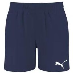 Badeshorts Puma, Herren, Gr. XS, N-Gr, blau (navy), Web, Polyester, unifarben, Badehosen Badeshorts, mit zeitlosem Design