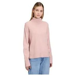 Strickpullover Betty Barclay "Damen mit hohem Kragen", Damen, Gr. 46, pale mauve melange, Strick, Obermaterial: 50% Viskose, 27% Polyamid, 23% Polyester, relaxed fit lang, Pullover Strickpullover