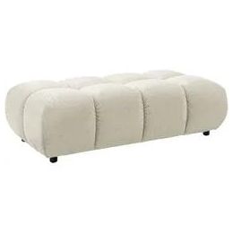 Polsterhocker Home Affaire "Cozy Bubble, mit eleganter Steppung, weich gepolstert, 143x73 cm", wei&szlig;, B:143cm H:41cm T:73cm, 100% Polyester, Hocker, Polsterhocker, passend zum Sofa und dem drehbaren Sessel der Graceland-Serie