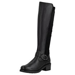 Stiefel Remonte "Remonte Stiefel Leder/Textil", Damen, Gr. 37, schwarz, schwarz, Leder, Textil, Schuhe Stiefel