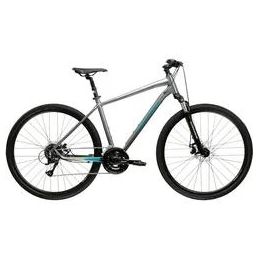 Crossrad KROSS "Evado 3.0 grau" Gr. 53, grau, schwarz, Fahrr&auml;der, Herren, 53cm, 28 Zoll (71,12cm) hinten: 28 Zoll (71,12cm)