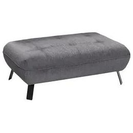 Hocker exxpo - SOFA FASHION, anthrazit, B:110cm H:44cm T:78cm, Hocker, Polsterhocker, bequem und modern