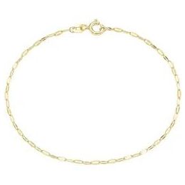 Armband Luigi Merano "fantasief&ouml;rmig mit diamantierten Gliedern, Gold 375", gold, Armb&auml;nder, Damen, 19cm, Gelbgold 375, Armband