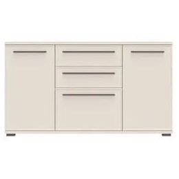 Kommode OTTO HOME "Opera Kombikommode, Sideboard, Schubladenkommode", cashmere farbe, B:150cm H:85cm T:46cm, Holzwerkstoff, MDF, Sideboards, Kommode, UV lackiert, Soft Close Funktion, H&ouml;henverstellbare F&uuml;&szlig;e