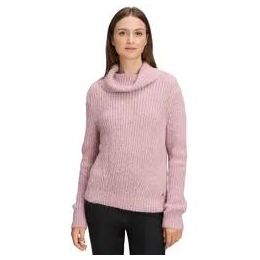 BETTY & CO Strickpullover BETTY & CO "Damen mit Lurexfaden", Damen, Gr. 38, rose melange, Strick, Obermaterial: 55% Polyester, 30% Polyacryl, 10% Polyamid, 5% Wolle, l&auml;ssig geschnitten normal, Pullover Strickpullover