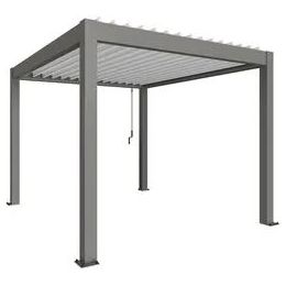 Pergola BioHort "3x3,5, verschiedene Farben", quarzgrau, metallic, B:312cm H:264cm T:367,5cm, Pergolen, ausgezeichnet mit dem Red Dot Design Award