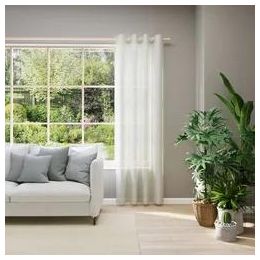 Neutex for you! Vorhang nach Ma&szlig; NEUTEX FOR YOU "EVA", wei&szlig; (wollwei&szlig;), B:450cm H:160cm, Obermaterial: 100% Polyester, Gardinen nach Ma&szlig;, Uni-Voile mit elegantem Glanz