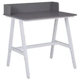 Schreibtisch Inter Link, wei&szlig;, grau, wei&szlig;, grau, B:80cm H:54cm T:60cm, Tische, Schreibtisch