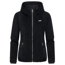 Bomberjacke Ragwear "Dizzie Cordy YOUMODO", Damen, Gr. XXL (44), schwarz, Obermaterial: 98% Baumwolle, 2% Elasthan. Innenfutter: 100% Polyester, l&auml;ssig geschnitten h&uuml;ftlang, hoch geschlossener Ausschnitt, &Auml;rmel ohne &Auml;rmelschlitz B&uuml;ndchen mit innenliegendem Gummizug, Jacken Bomberjacke, Cordjacke mit verstellbarer Kapuze